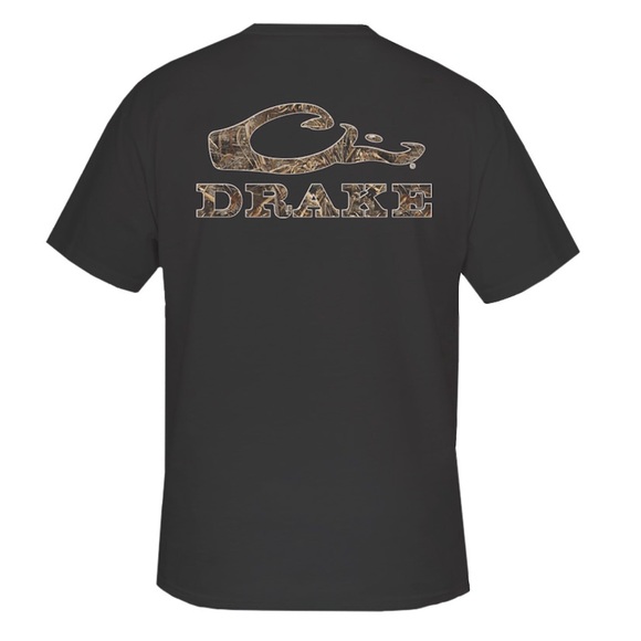 Drake Waterfowl | Shirts | Drake Waterfowl Green Tee With Camouflage ...